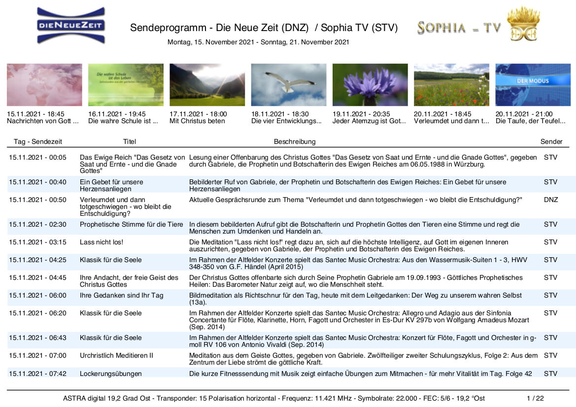 Die Neue Zeit TV – Im Zeichen der Lilie im messianischen und ...